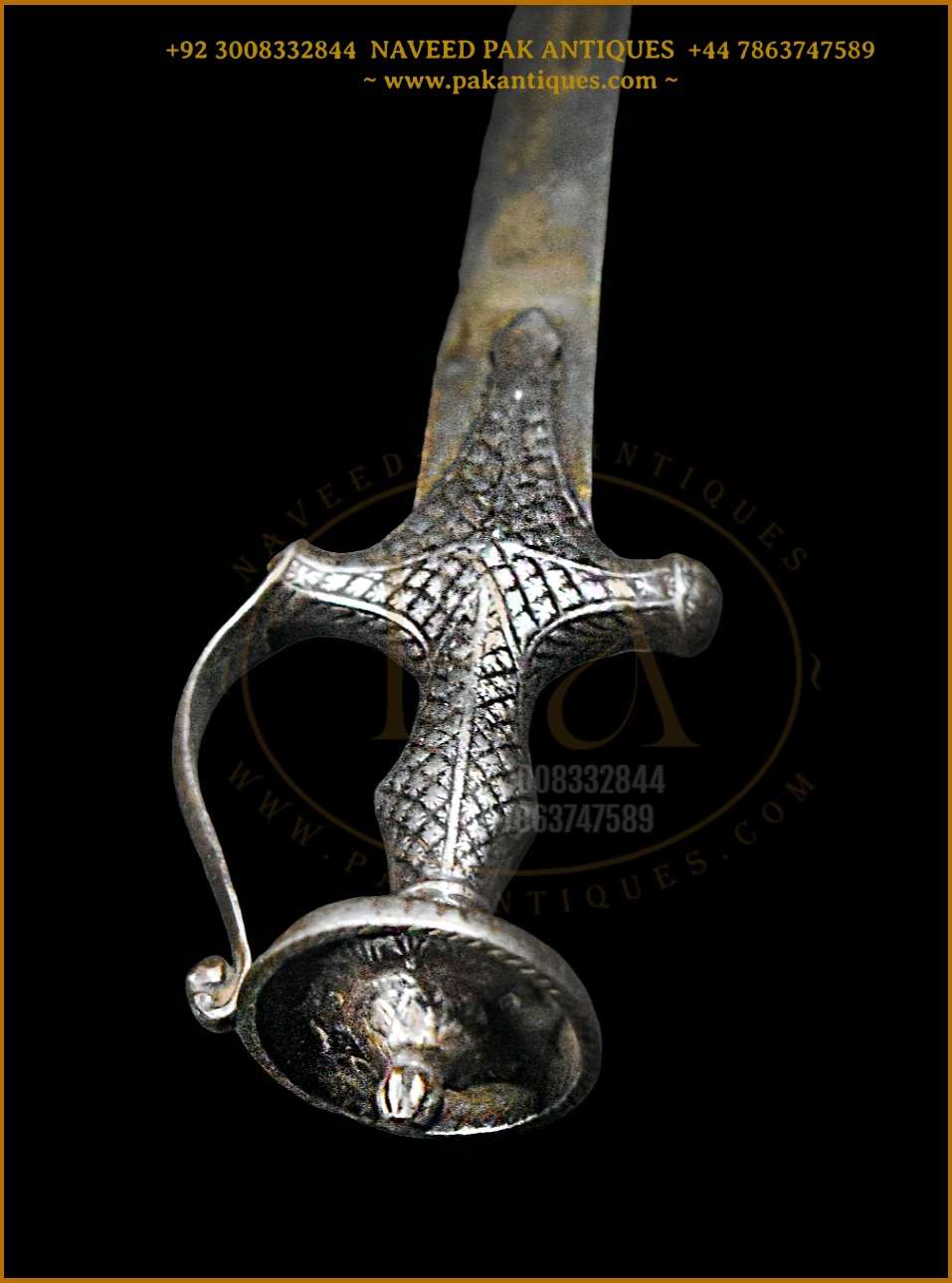 18th century Mughal Lahore sword very thick long blade than usual ...