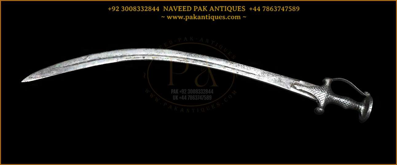 18th century Mughal Lahore sword very thick long blade than usual ...