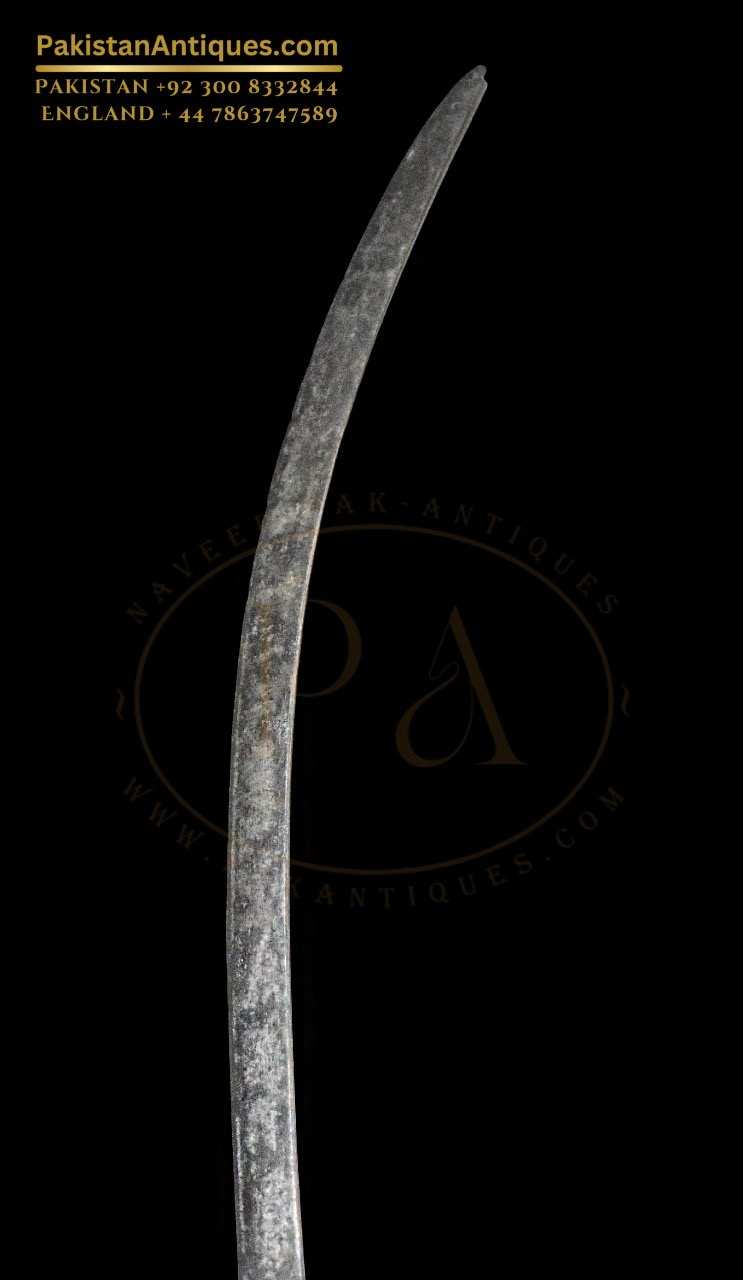 18th century Eastern Mughal Sword with silver work name written on ...
