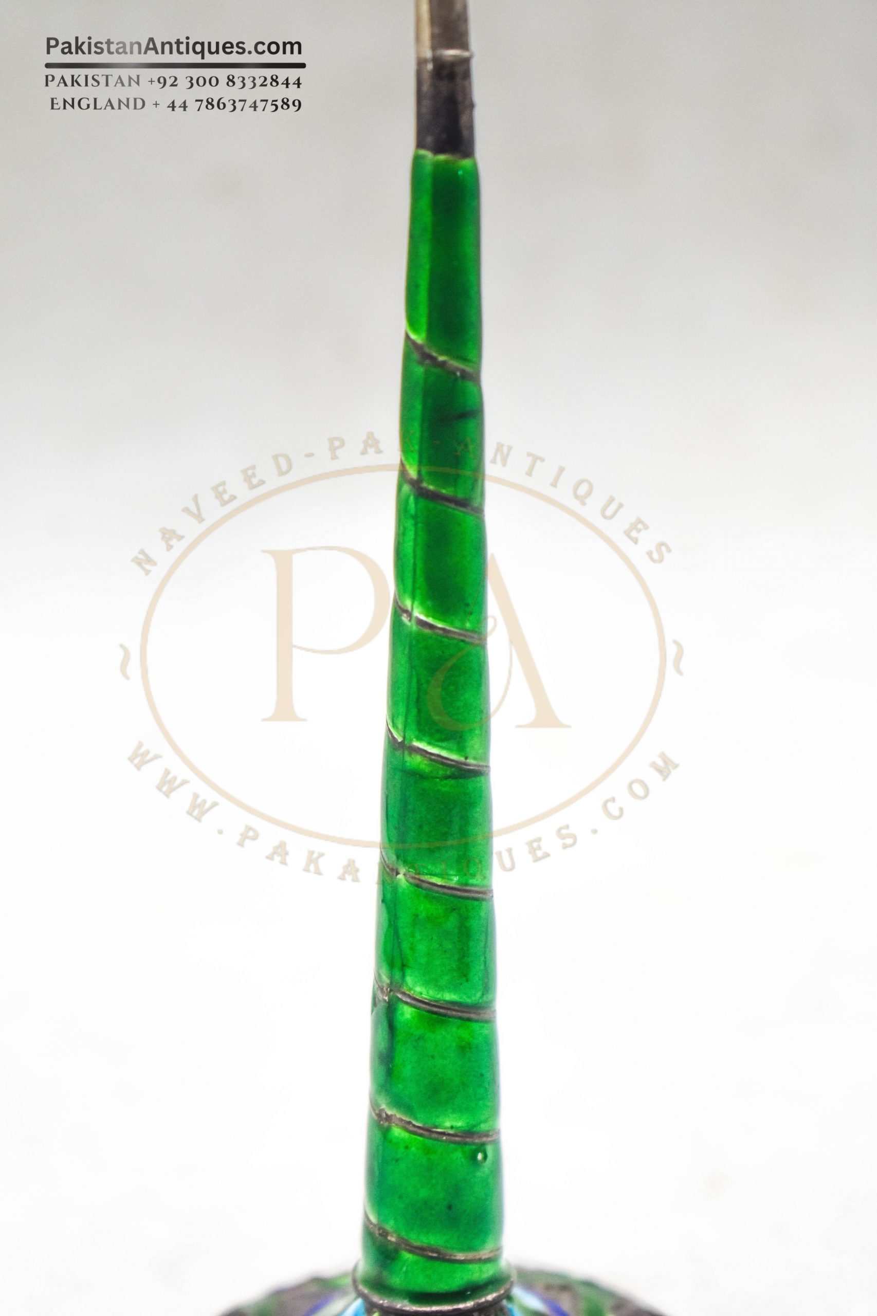 Solid silver enamel swing ( jhoola ) | Pakistan Antiques