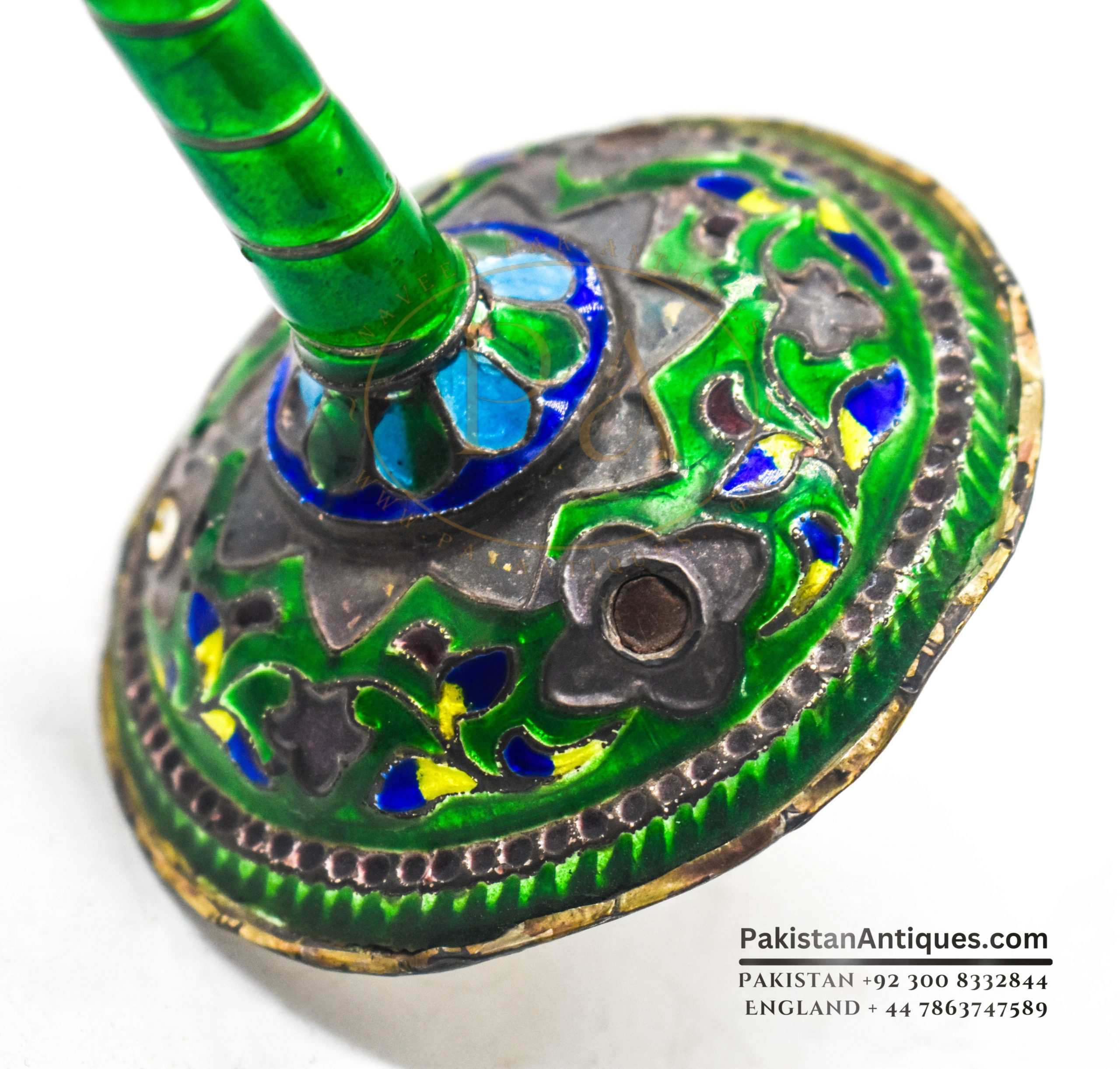 Solid silver enamel swing ( jhoola ) | Pakistan Antiques
