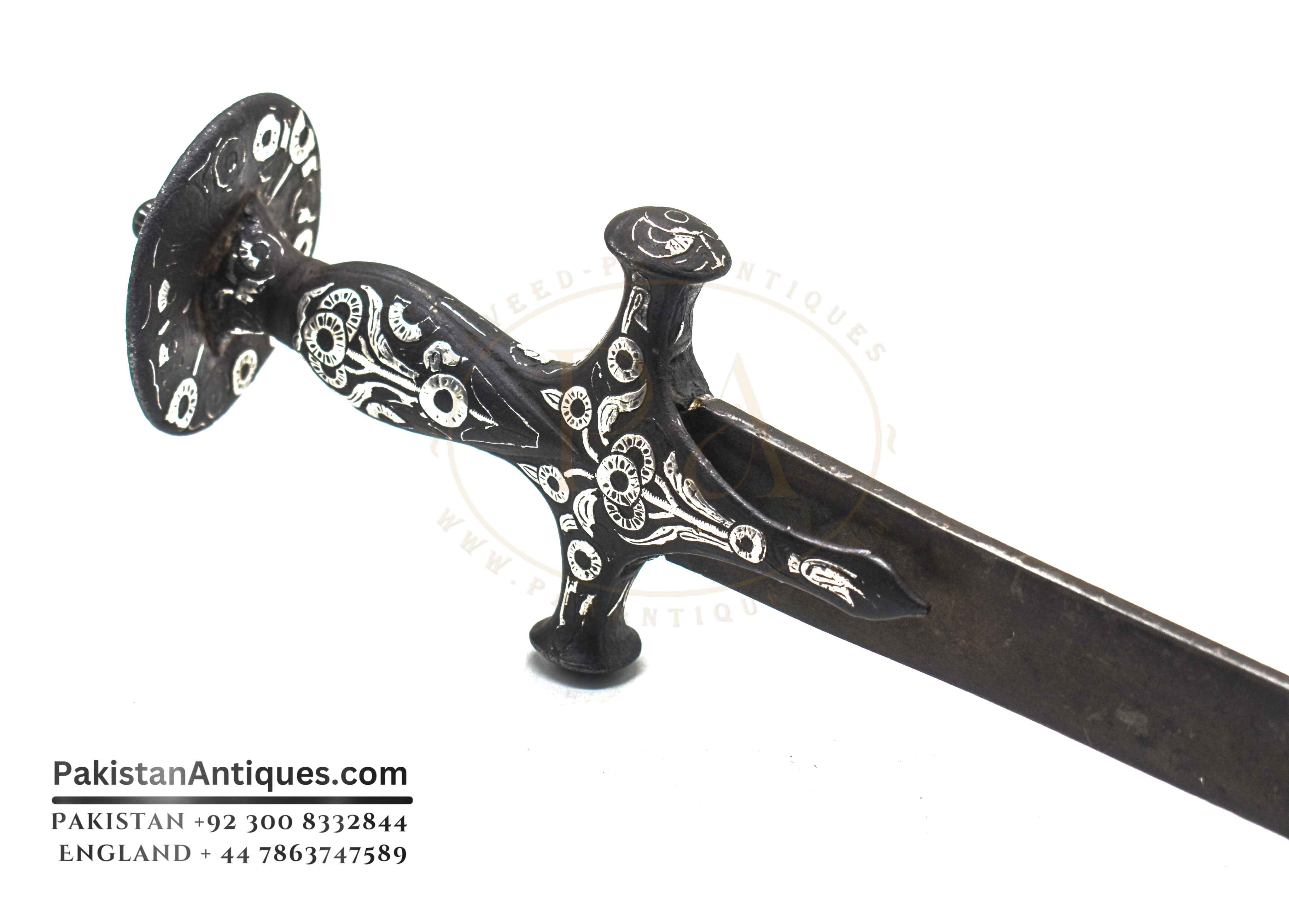 19th century silver work sword swat region | Pakistan Antiques