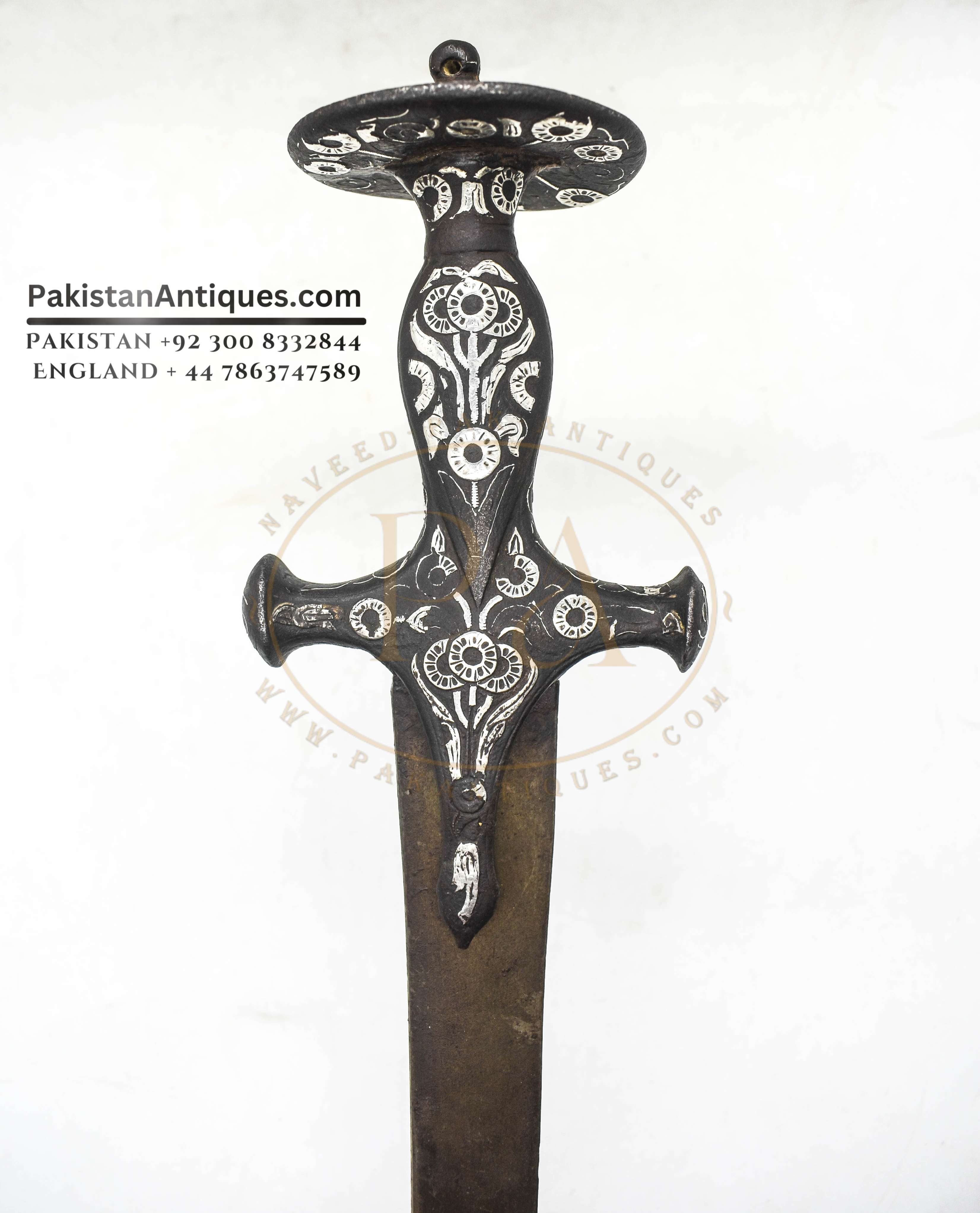 19th century silver work sword swat region | Pakistan Antiques