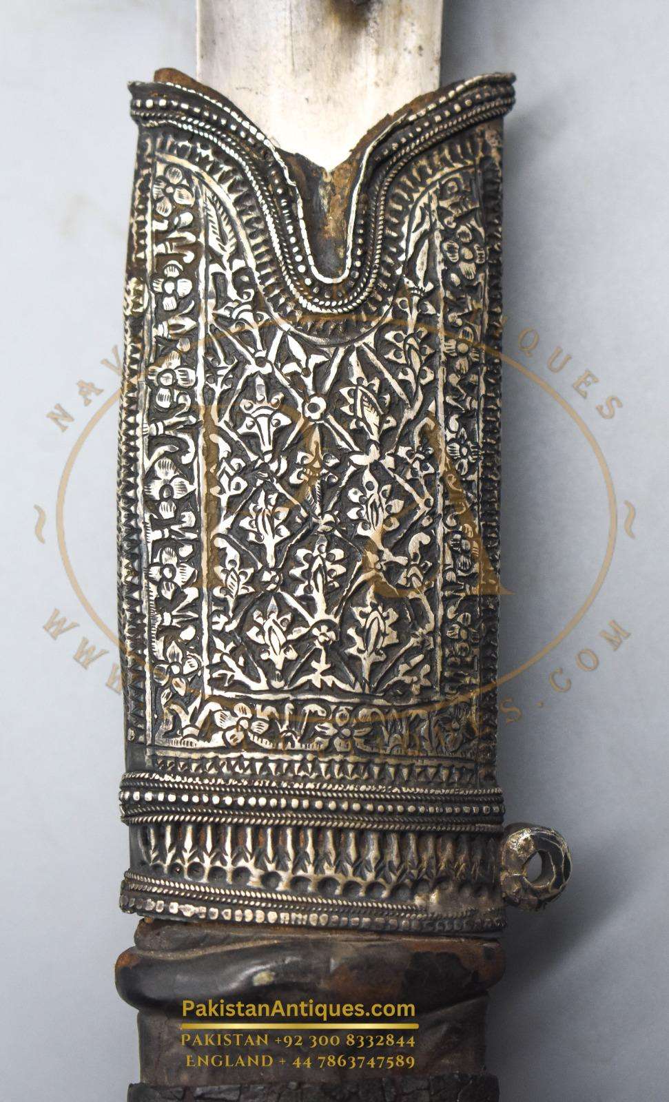 Rare 19th C. Islamic Persian 1802 SHAMSHIR Sword with Ladder-Pattern ...