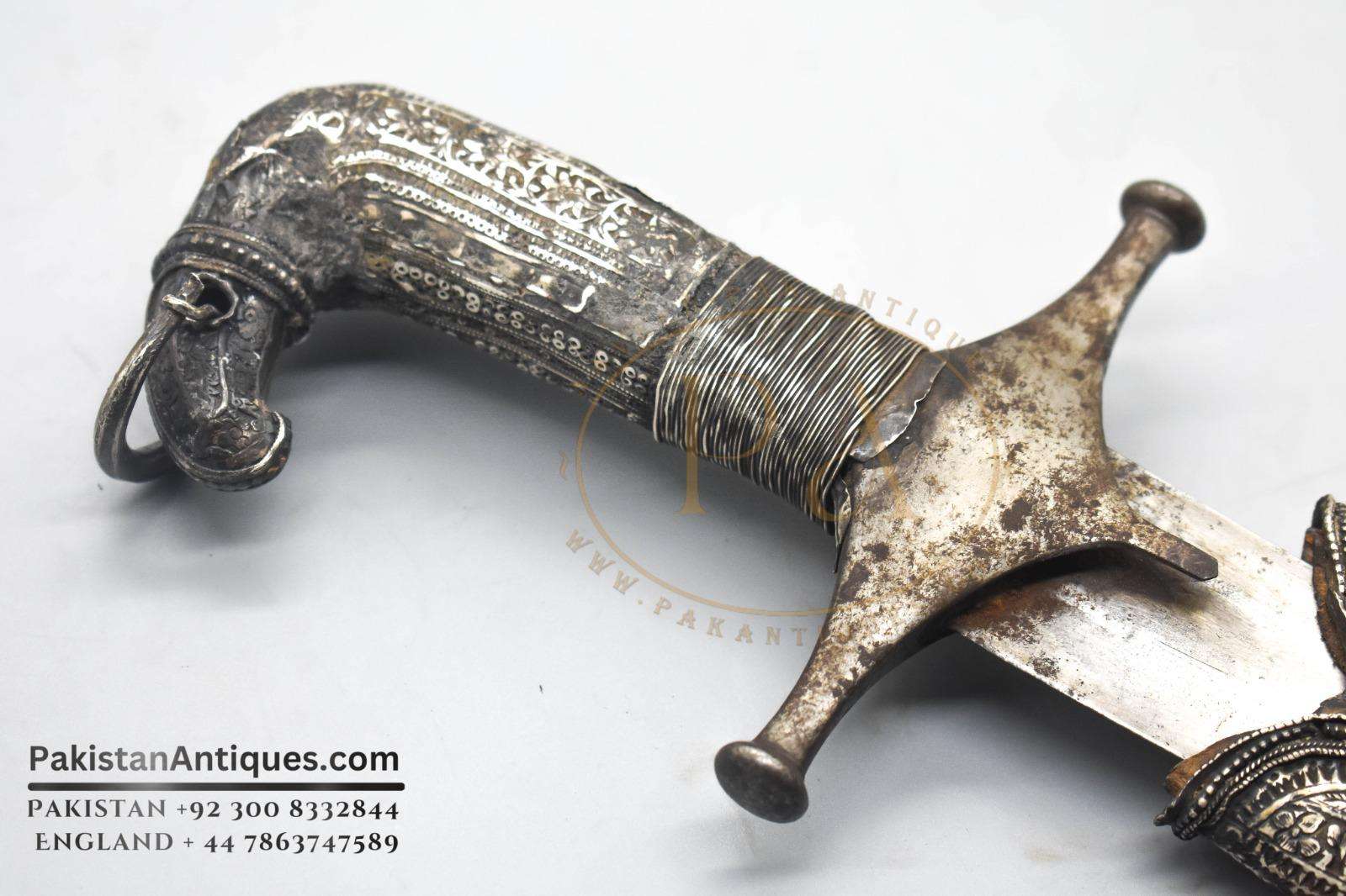 Rare 19th C. Islamic Persian 1802 SHAMSHIR Sword with Ladder-Pattern ...