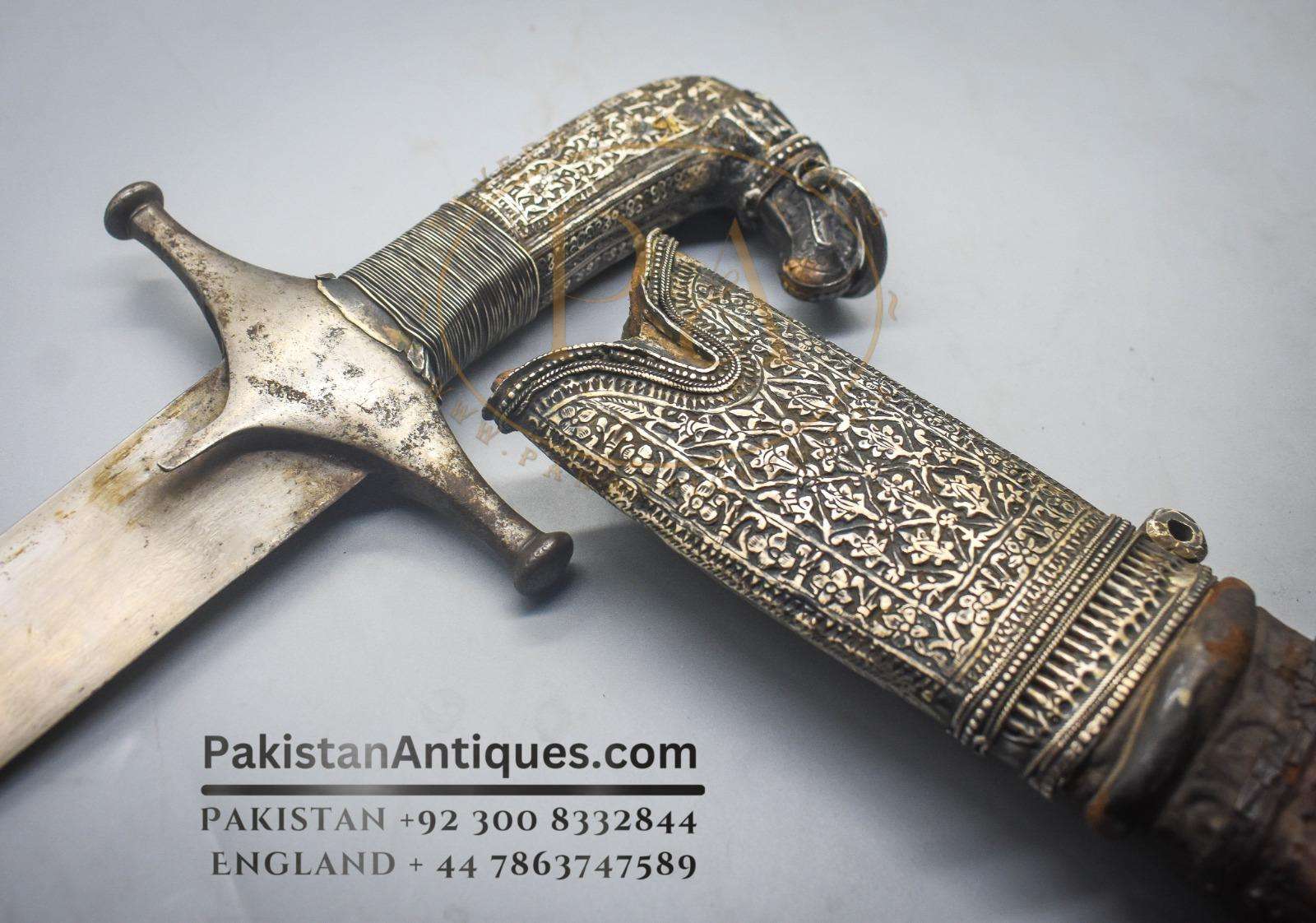 Rare 19th C. Islamic Persian 1802 SHAMSHIR Sword with Ladder-Pattern ...