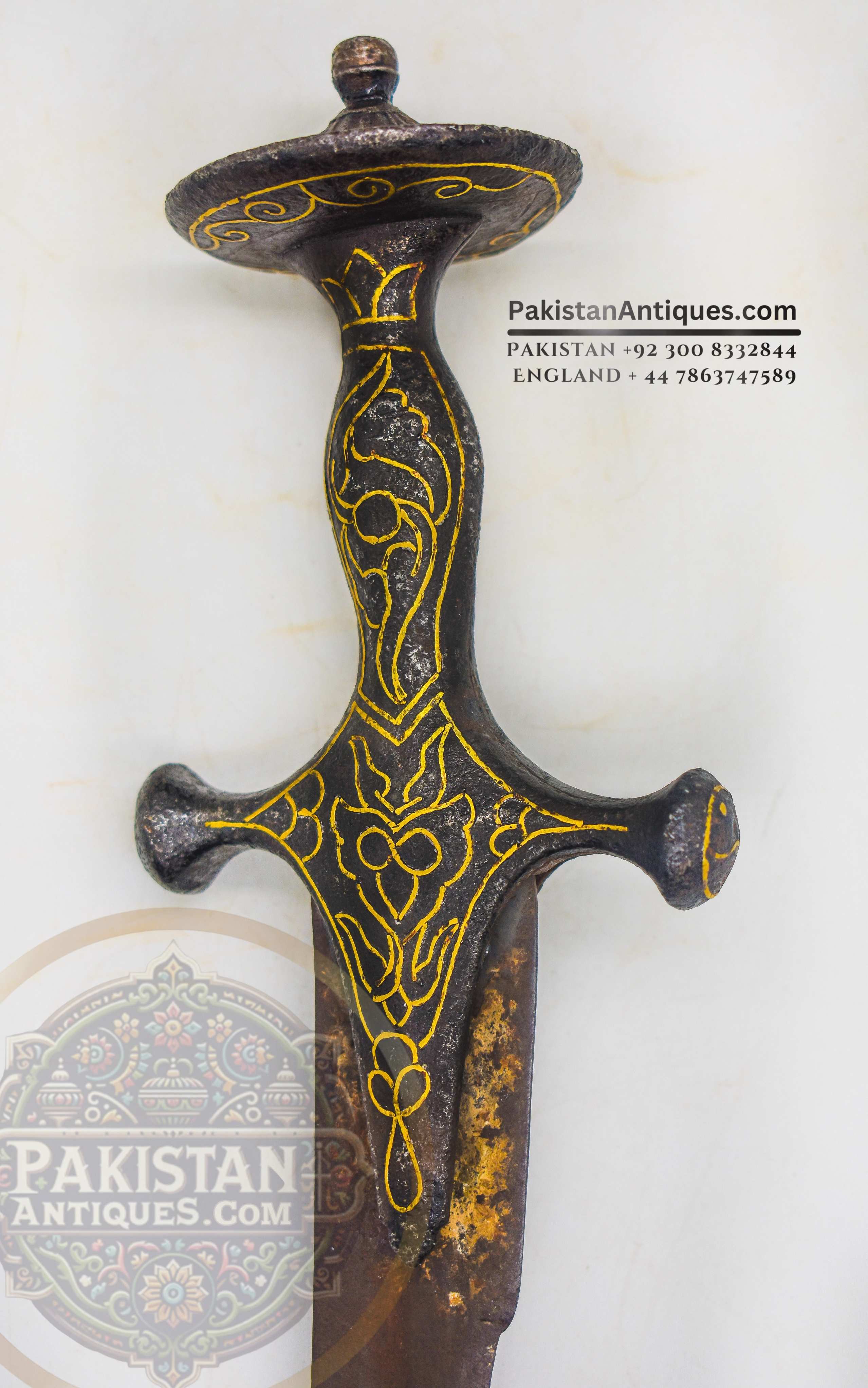 Antique 18th Century Mughal Sword with Stunning Gold Inlay Details ...
