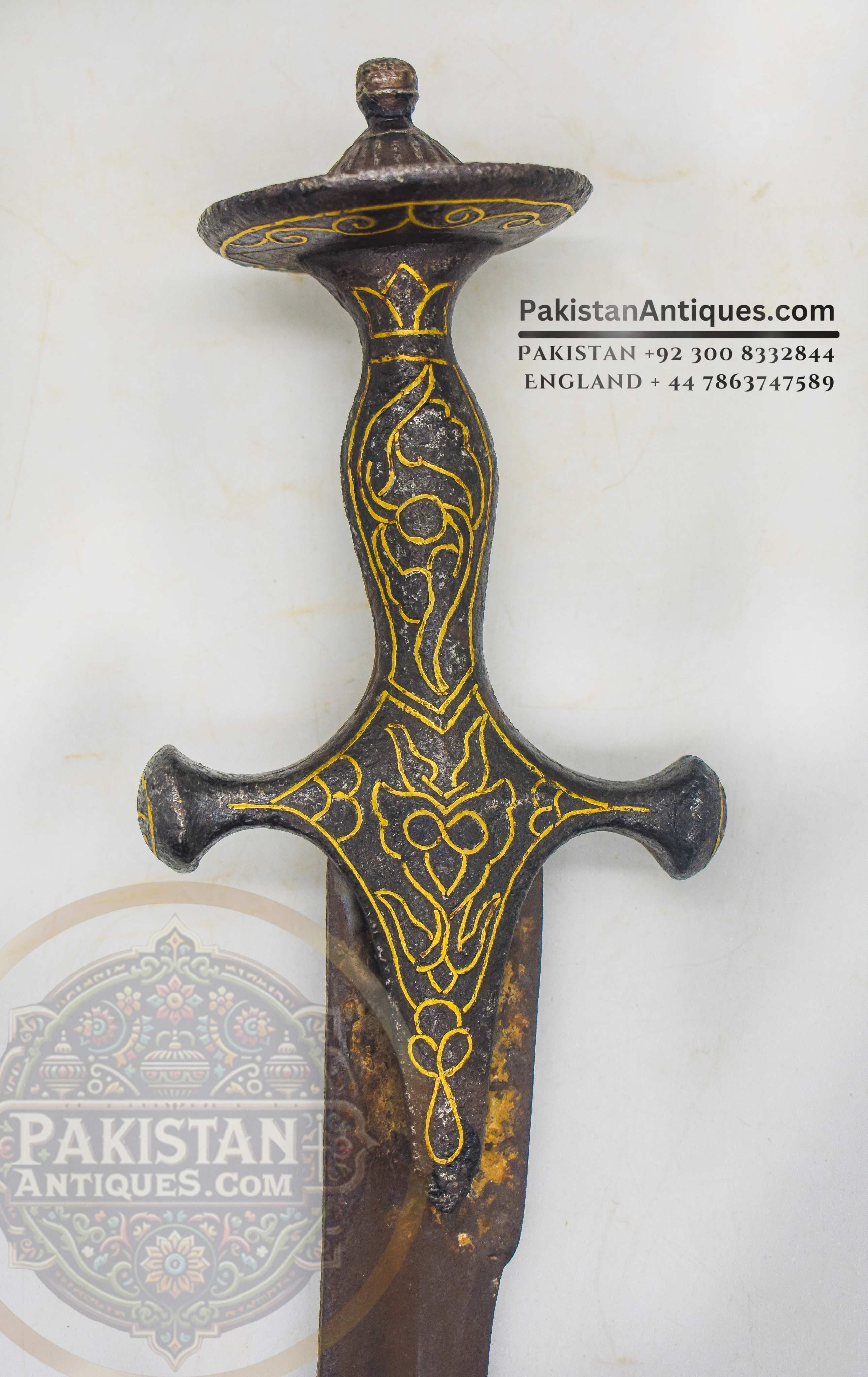 Antique 18th Century Mughal Sword with Stunning Gold Inlay Details ...