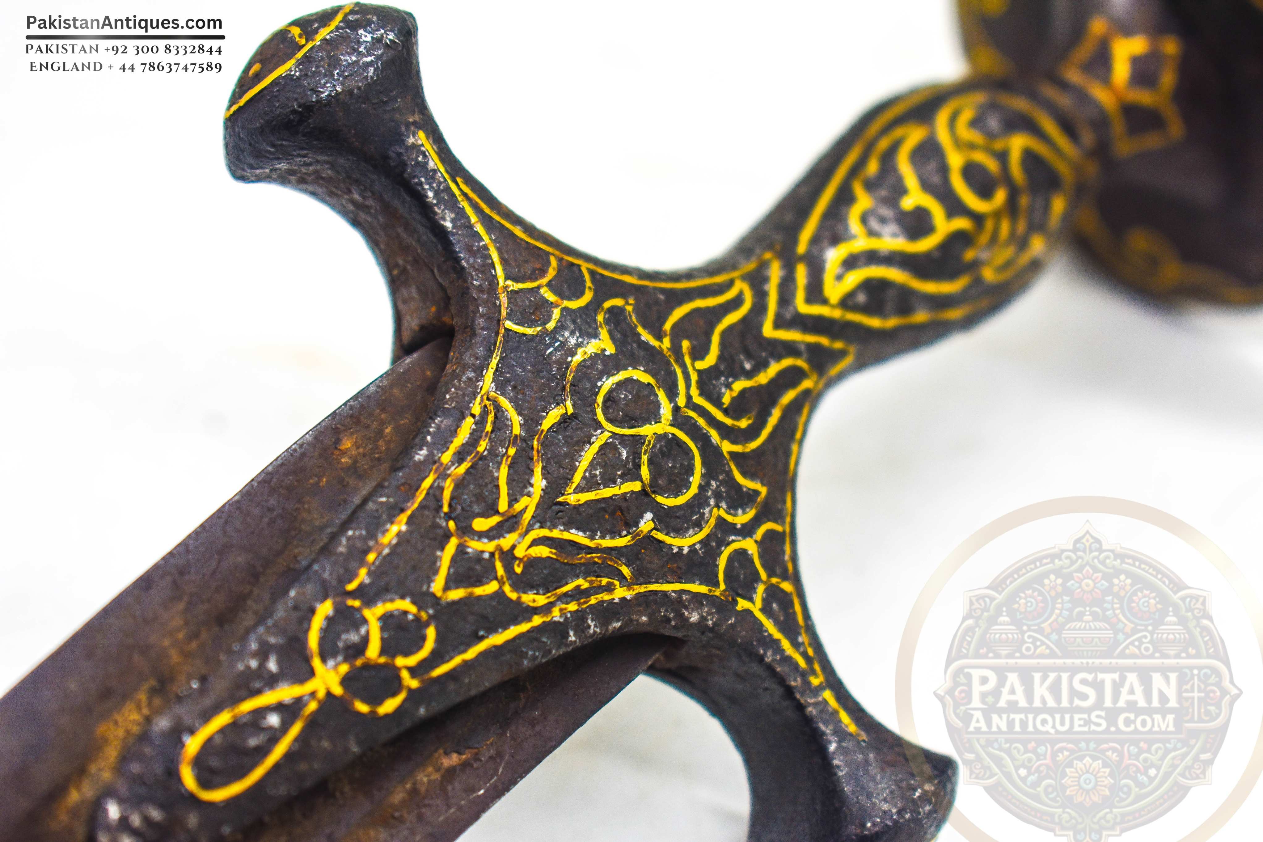 Antique 18th Century Mughal Sword with Stunning Gold Inlay Details ...
