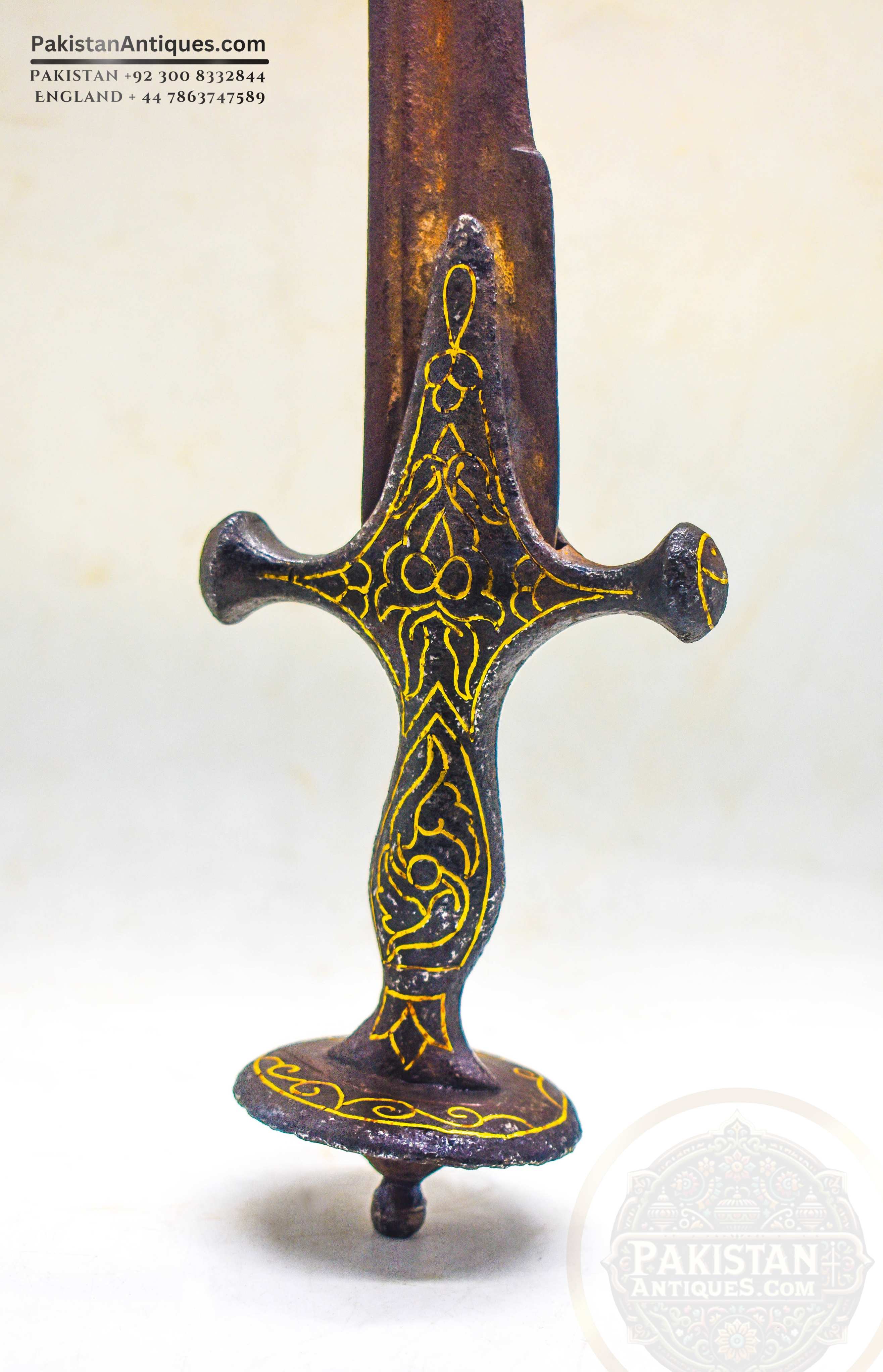 Antique 18th Century Mughal Sword with Stunning Gold Inlay Details ...