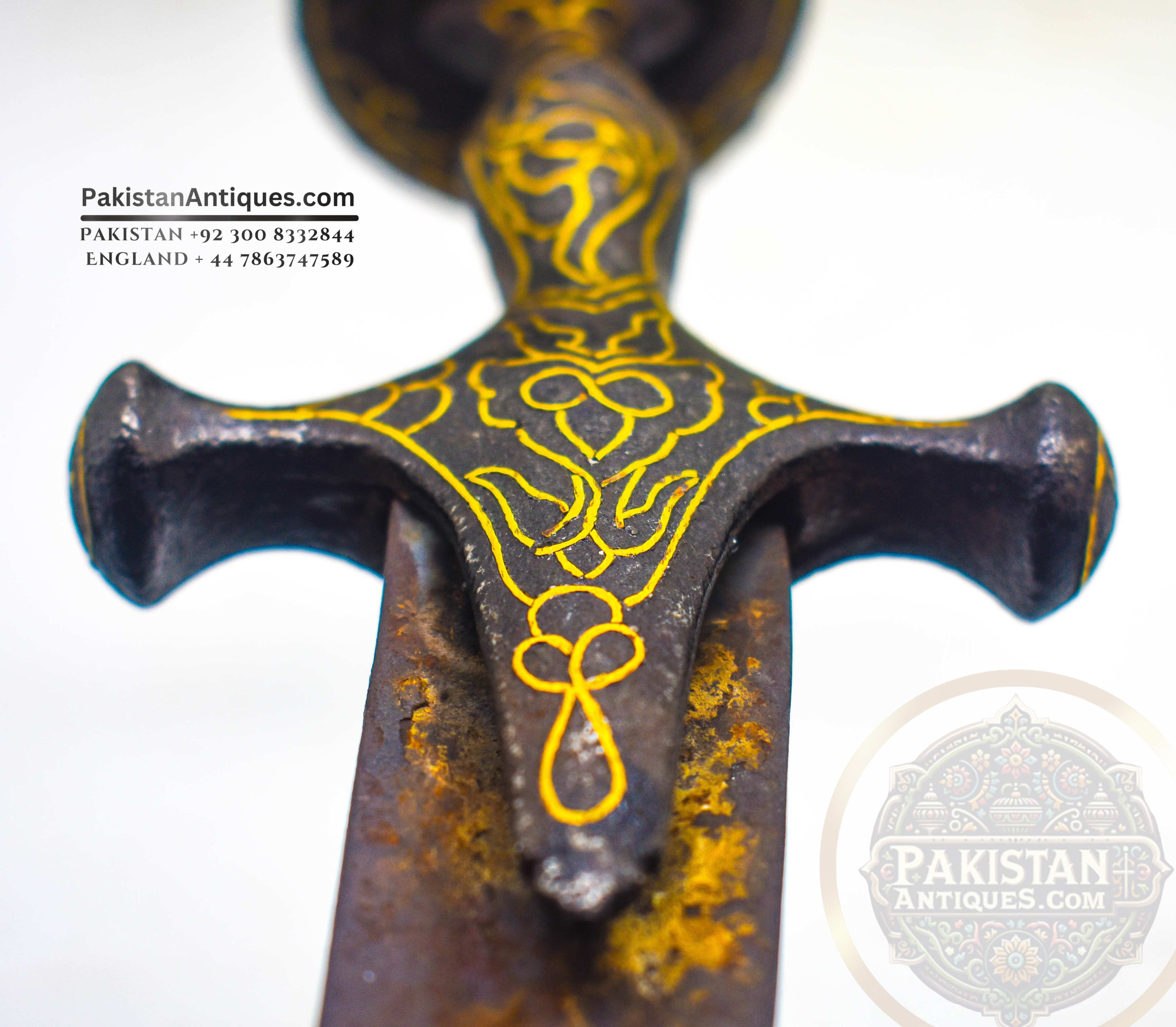 Antique 18th Century Mughal Sword with Stunning Gold Inlay Details ...