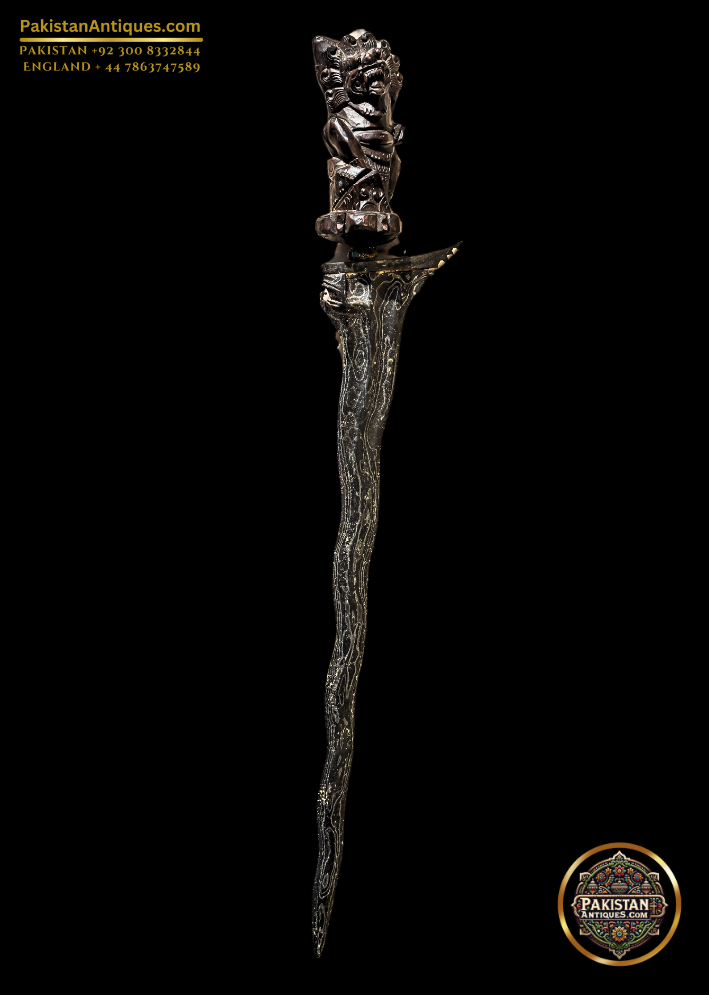 Antique 19th Century Indonesian Kris/Keris Dagger – Wavy Meteoric Blade ...
