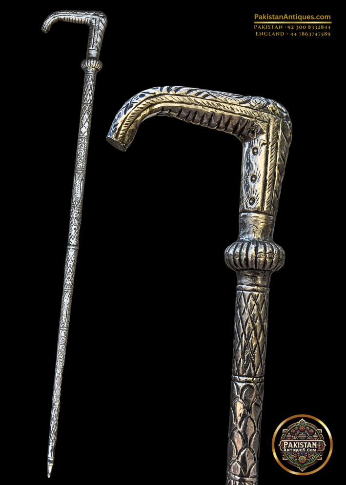 Graceful Silver Walking Stick – Elephant Handle, Compact Masterpiece ...