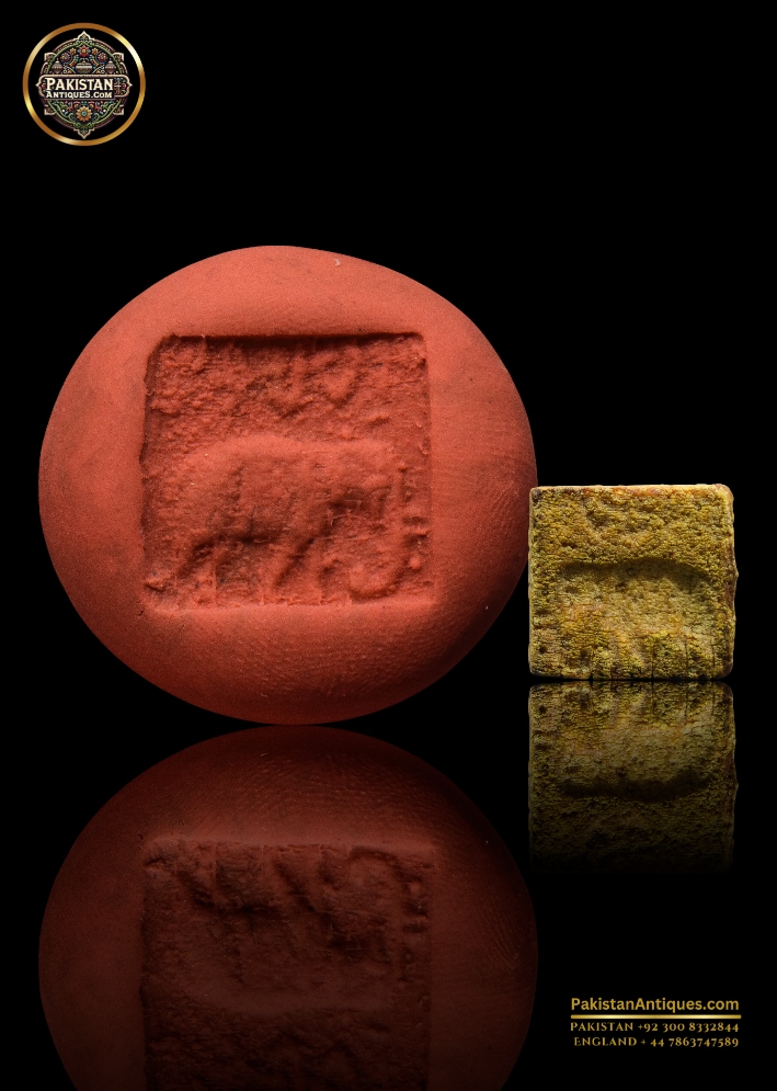 Extremely Rare Indus Valley Civilization Horn Seal, Elephant Motif with ...